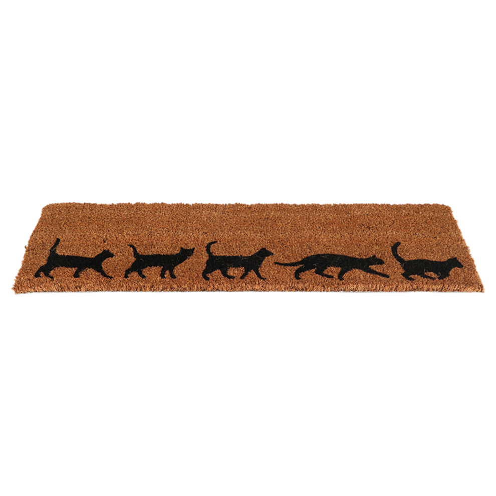 Doormat Coir Cats, Coconut Fibre, PVC, India – North American Country Home